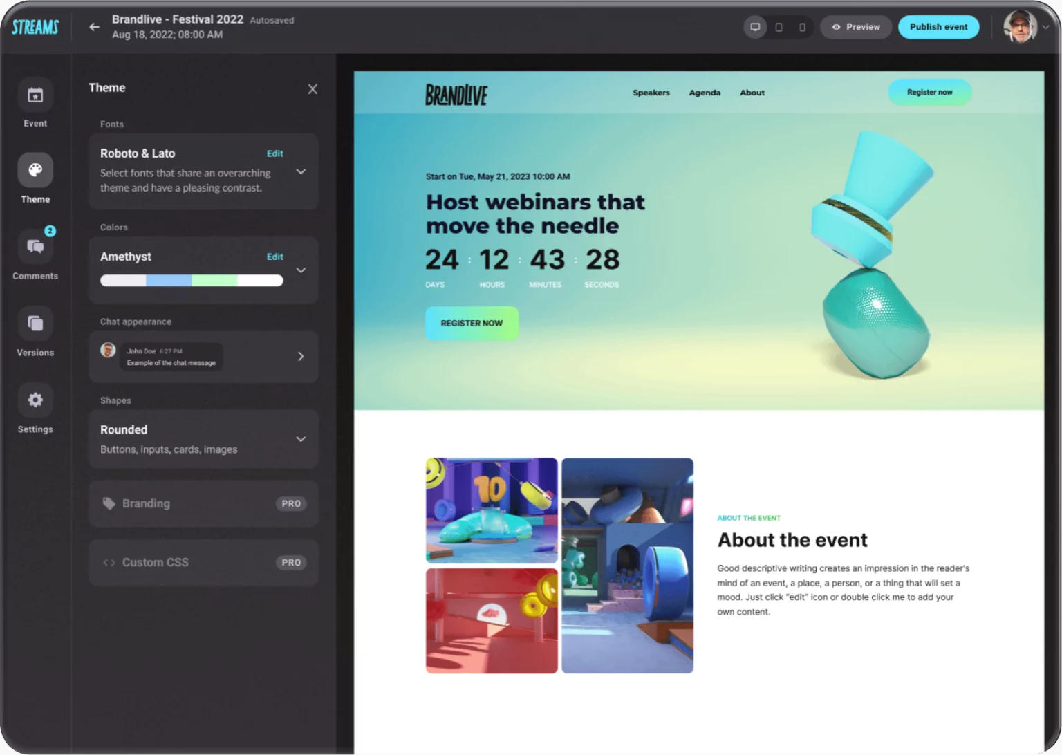 Virtual Conferences & Live Video Streaming Platform | Brandlive Streams